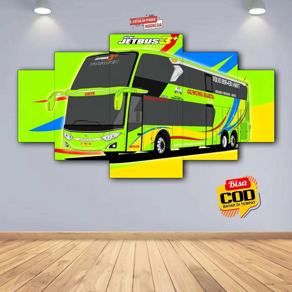 Jual MESAKREASI-HIASAN DINDING BUS AKAP ART POSTER KAYU COMBO 5 WALL ...