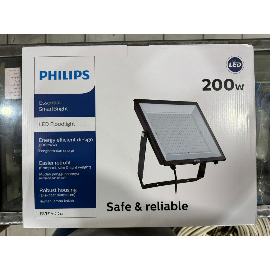 Jual PHILIPS Lampu Sorot Flood Light BVP150 200W 200Watt LED200/CW PSU ...