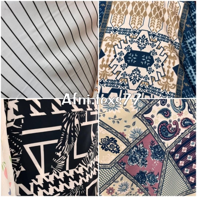 Jual Kain wolfis Premium Grade A, Kain Monalisa motif premium | Shopee ...