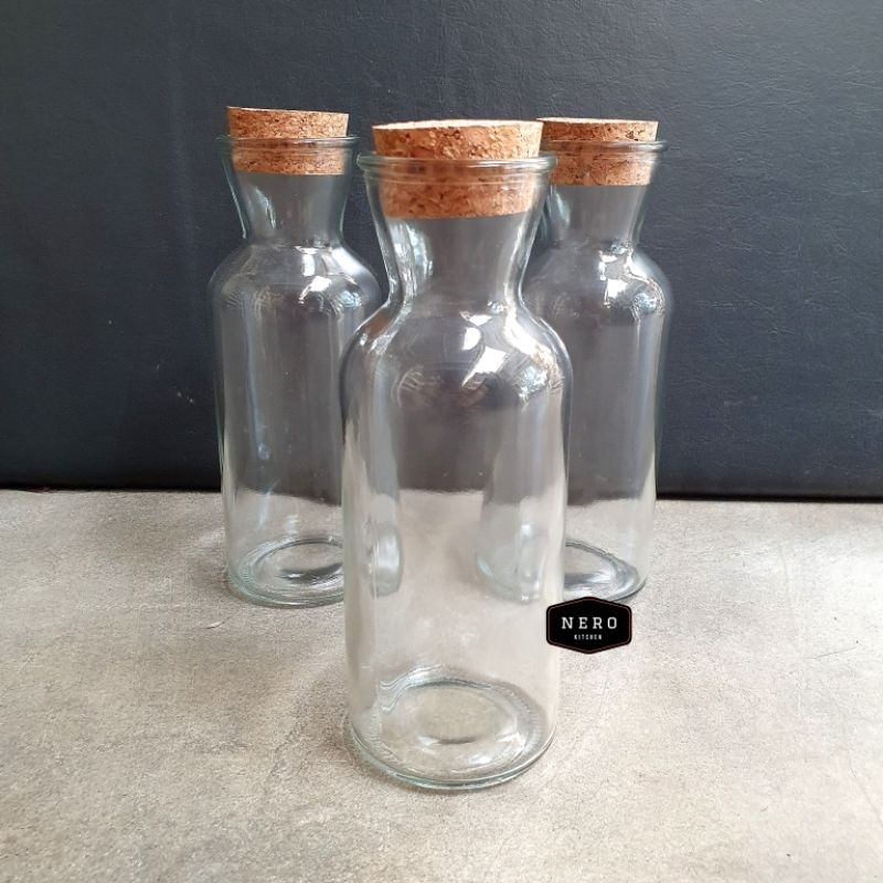 Jual Carafe 500ml with Cork Lid / Botol Karaf / Botol Cocktail / Botol ...