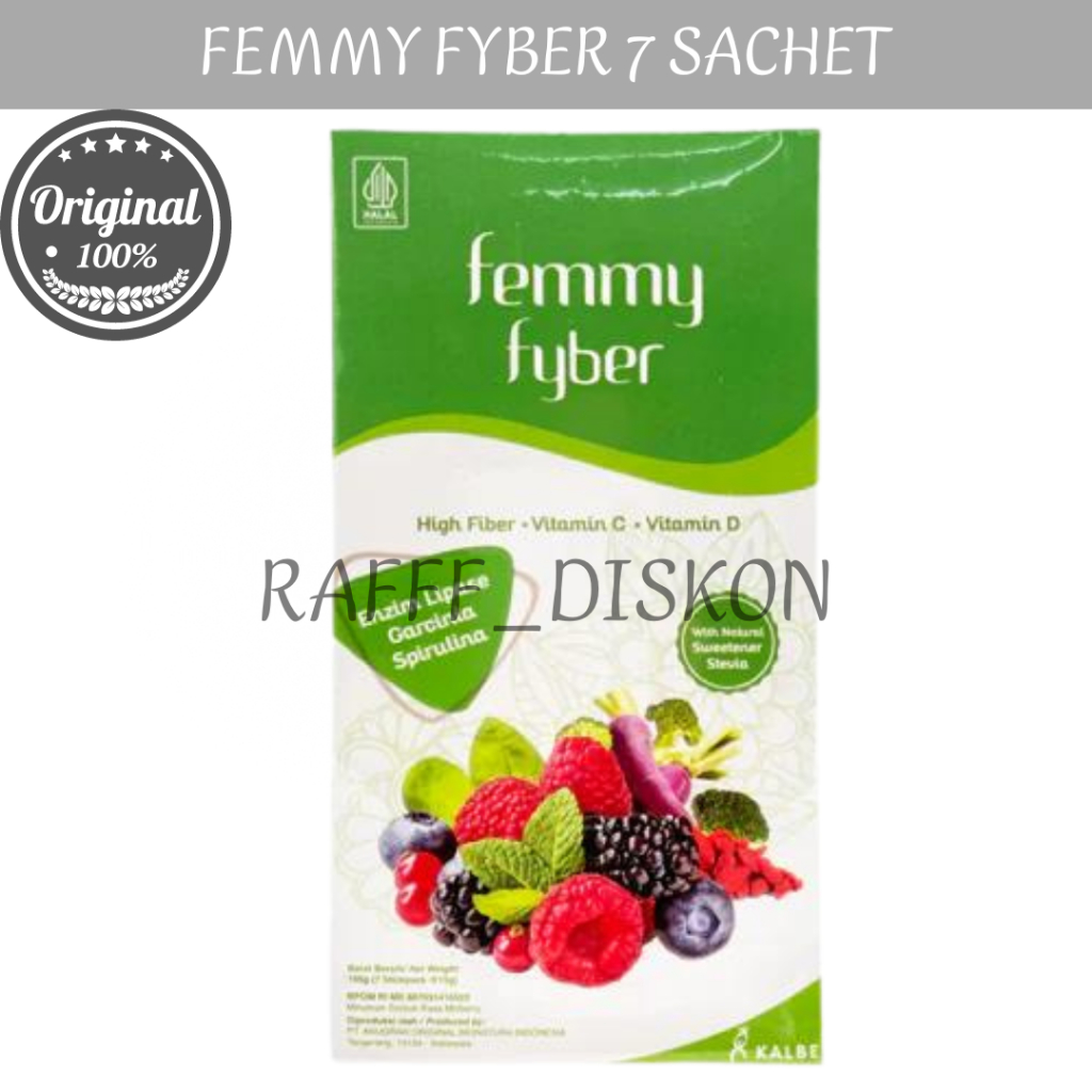 Jual FEMMY FYBER MINUMAN DIET FIBER ISI 7 - MINUMAN TINGGI SERAT ...