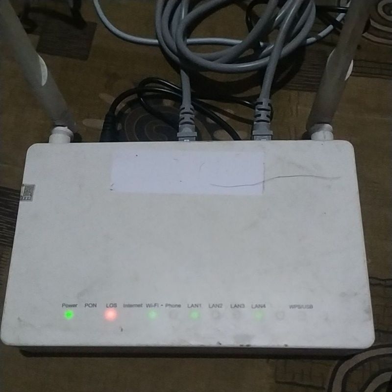 Jual Router ZTE F660 V2 port biru lengkap adaptor, garansi nyala dan ...