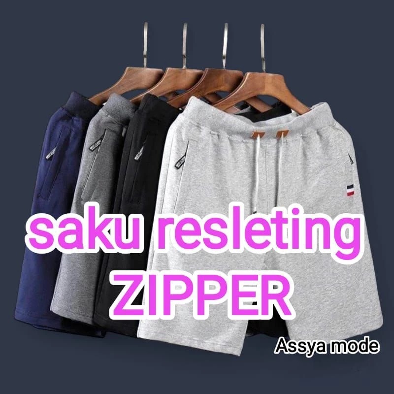 Jual Baby Terry 70RB Dapat 4 Celana Pendek Sport Zipper Fleece | Shopee ...