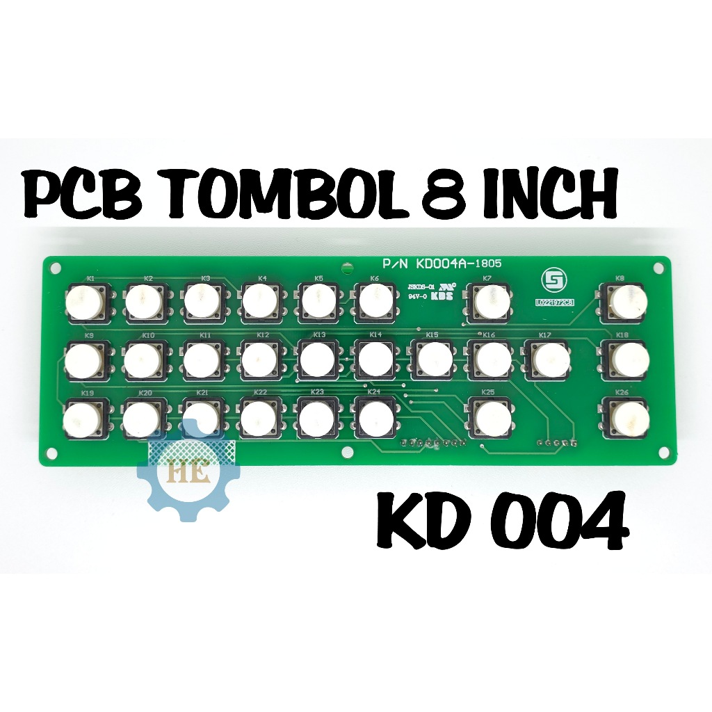 Jual PCB TOMBOL KEYPAD LCD 8INCH KD004 / SPAREPART MESIN BORDIR ...