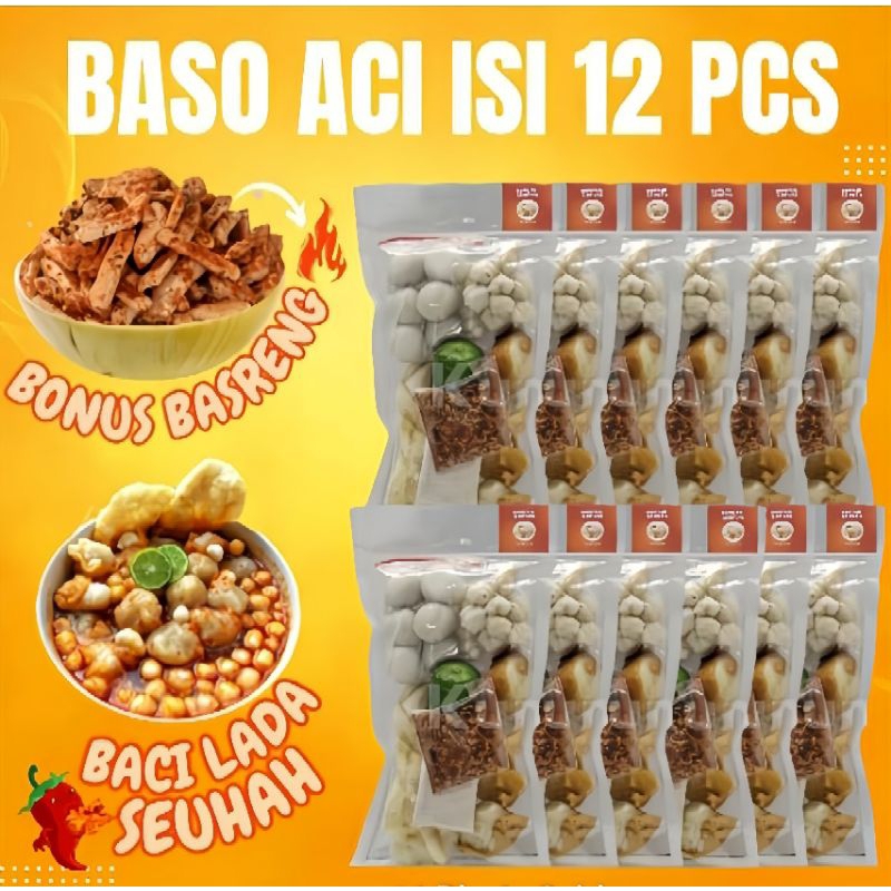 Jual Baso Aci instan paket 12 pcs murah / Bakso aci instan bonus ...