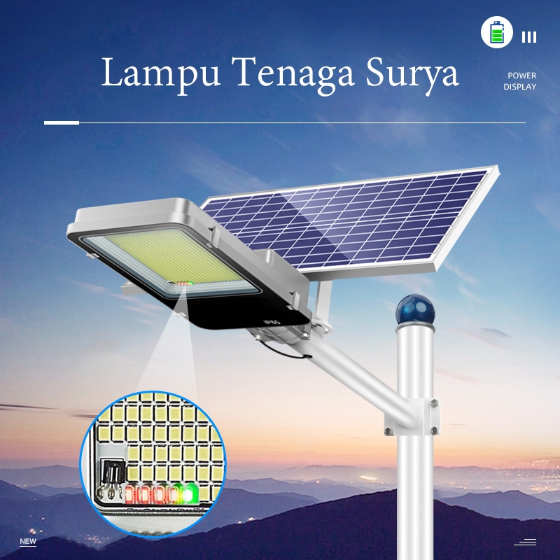 Jual 【Garansi 10 tahun】1500W Lampu Tenaga Surya Outdoor IP67 Lampu Taman Tenaga Matahari Led ...