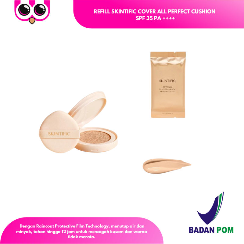 Jual REFILL SKINTIFIC COVER ALL PERFECT CUSHION SPF 35 PA ++++ RECHARGE ...