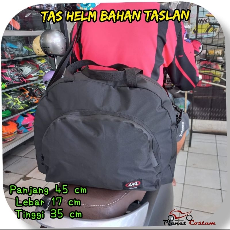 Jual tas helm bahan taslan waterproof muat helm fullface cross standar ...