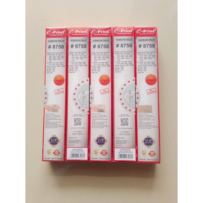 Jual Pita Printer Refill Ribbon E-Print 8758 15 Meter ( Pcs ...