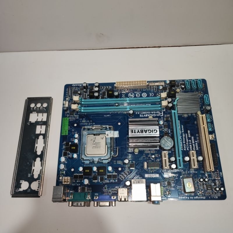 Jual motherboard intel LGA 775 DDR3 gigabyte GA-G41MT-S2 plus E5700 ...