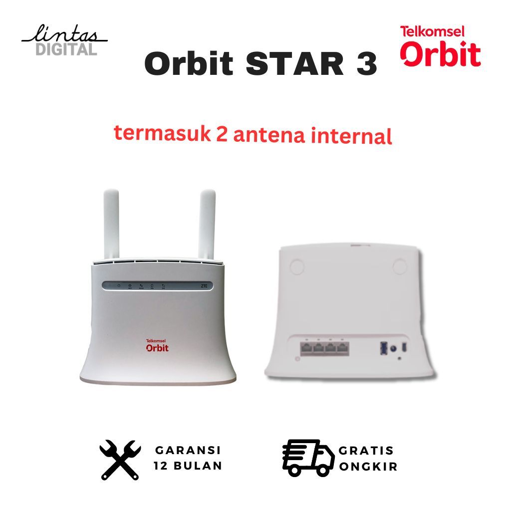 Jual Telkomsel Orbit Star 3 ZTE MF283U Modem Wifi Home Router | Shopee ...