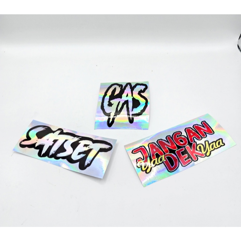 Jual stiker satset cutting stiker SAT SET/GAS/JANGAN Y DEK YA | Shopee ...