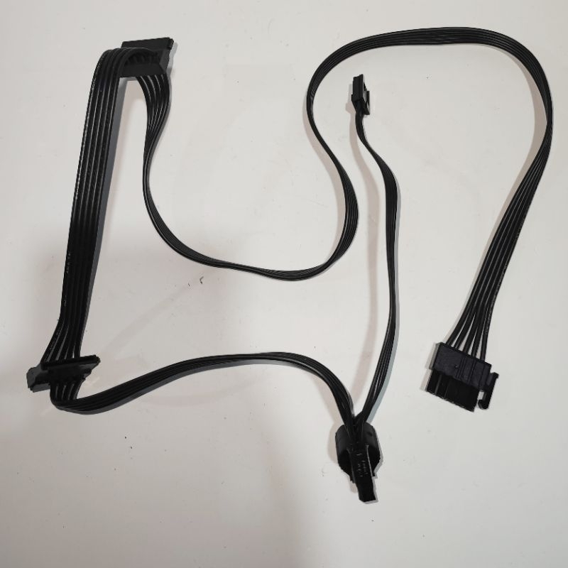 Jual kabel modular power SATA Molex 5 pin 2x SATA 1x molex | Shopee ...