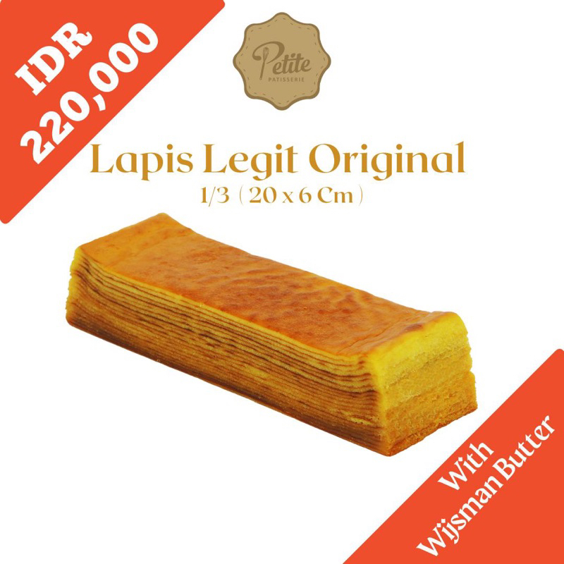 Jual Lapis legit Wijsman Original 1/3 loyang | Shopee Indonesia