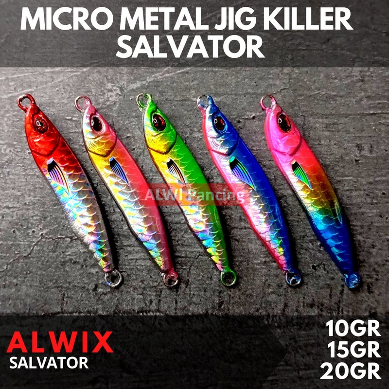 Jual ALWIX Metal Jig SALVATOR KILLER Umpan UL Jig 10 gram 15 gram 20 gram | Shopee Indonesia