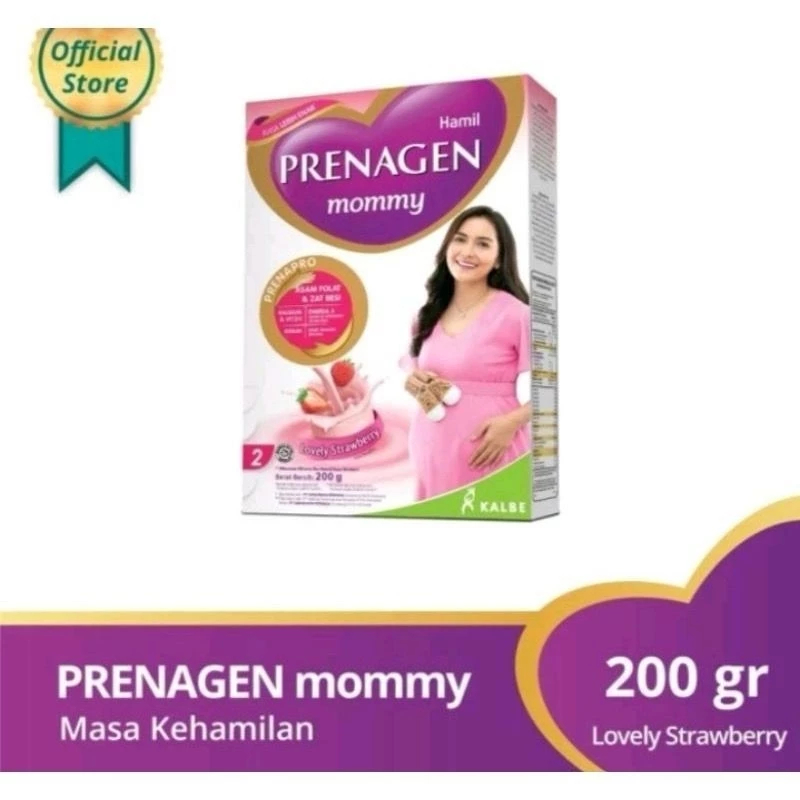 Jual PRENAGEN Mommy Susu Ibu Hamil Rasa Lovely Strawberry 200g 180g | Shopee Indonesia
