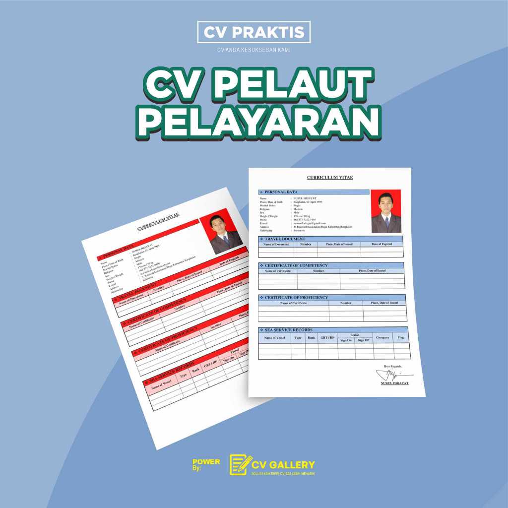 Jual CV (CURRICULUM VITAE) PELAUT/ PELAYARAN/ CRUISE/ SEAFARER | Shopee ...