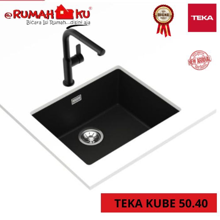 Jual KITCHEN SINK TEKA KUBE 50 40 TG BLACK MATT UNDERMOUNT BAK CUCI ...
