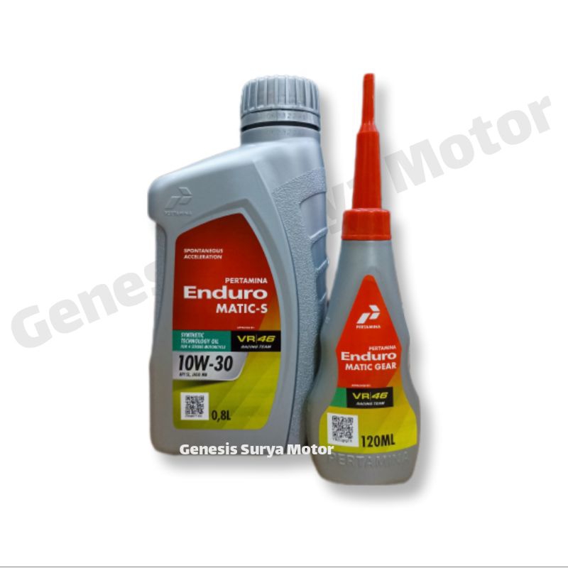 Jual Oli Enduro Matic S 10W30 08LT Paket Oli Gear Enduro 120ml ...