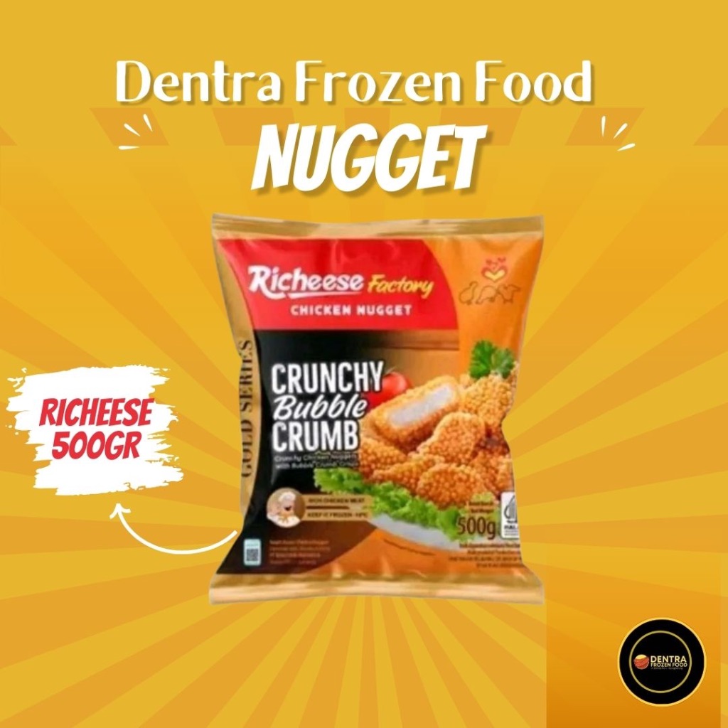 Jual RICHEESE FACTORY CHICKEN NUGGET CRUNCHY BUBBLE CRUMB 500GR ...