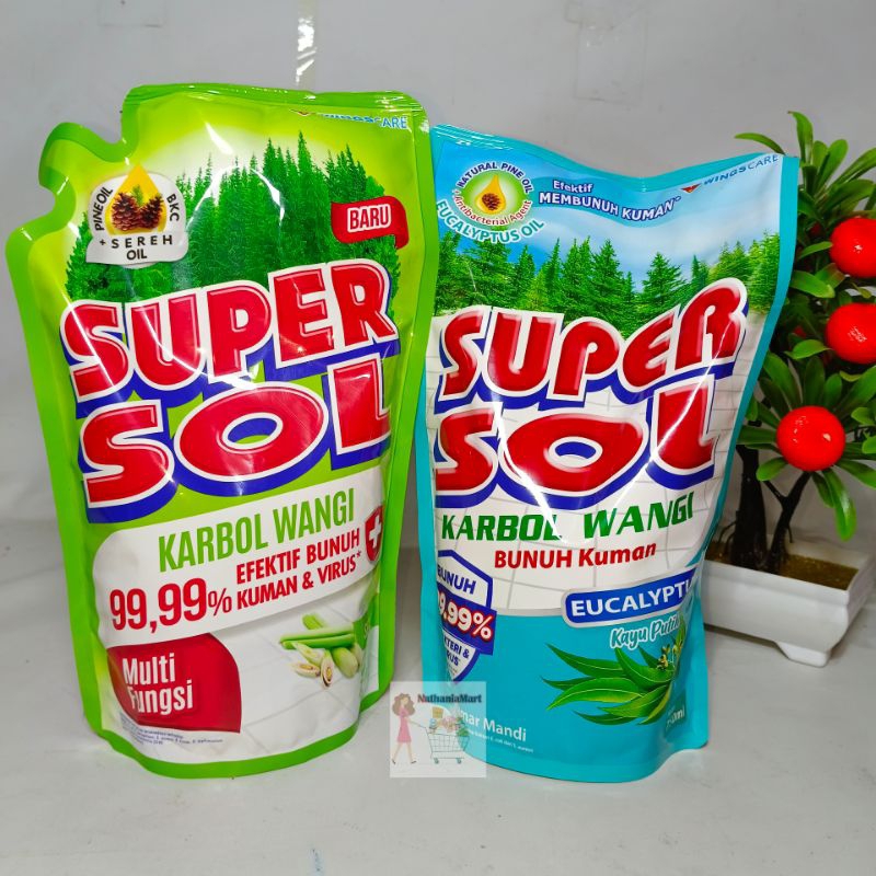 Jual Supersol Pembersih Lantai Karbol Sereh Eucalyptus 750 ML | Shopee ...