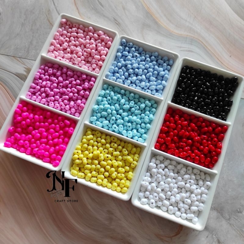Jual Manik Kacang Beads/ Peanut beads 8mm | Shopee Indonesia