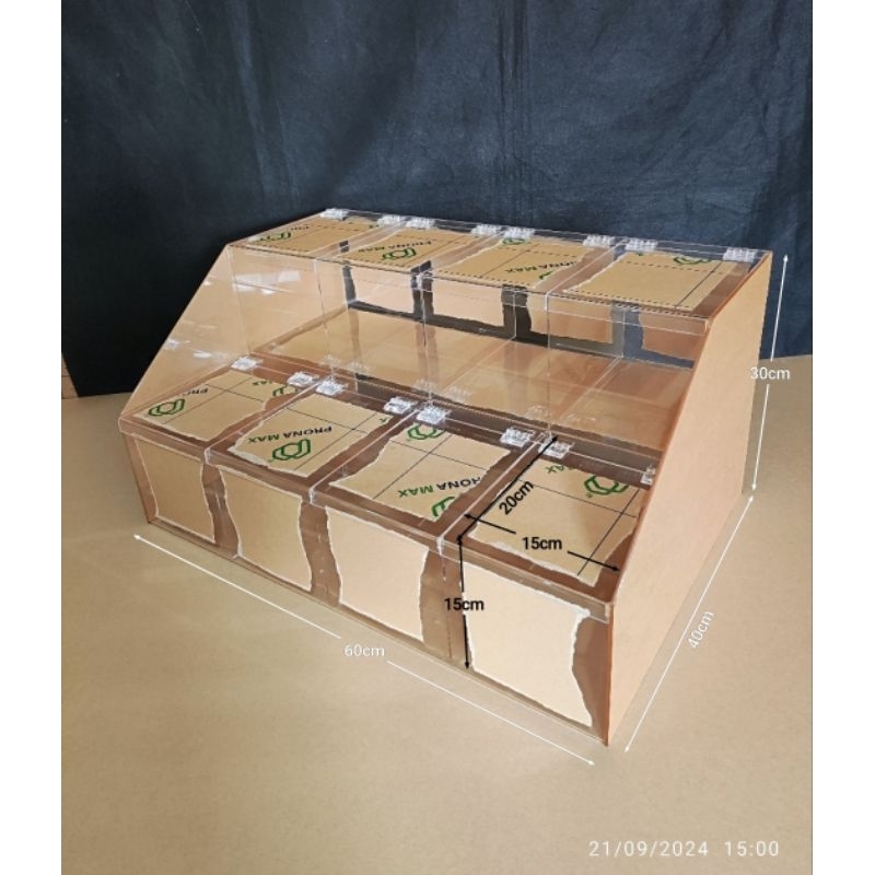 Jual Display toping seblak akrilik // wadah toping seblak | Shopee ...