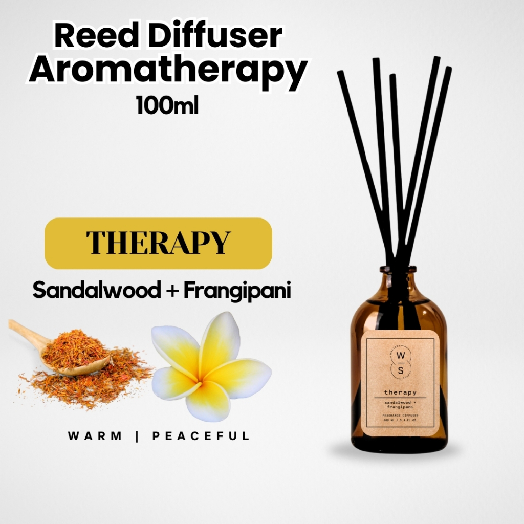 Jual WALLERY SCENTS - Reed Diffuser 100ml Therapy (Sandalwood + Frangipani) | Shopee Indonesia