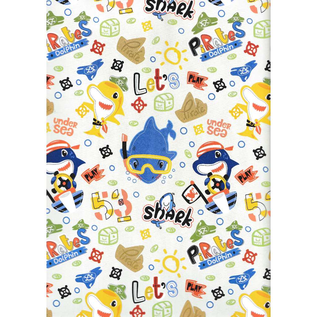 Jual KERTAS KADO SANSAN WAWA/SANWA SHARK/PIRATES DOLPHIN SW6158 ...