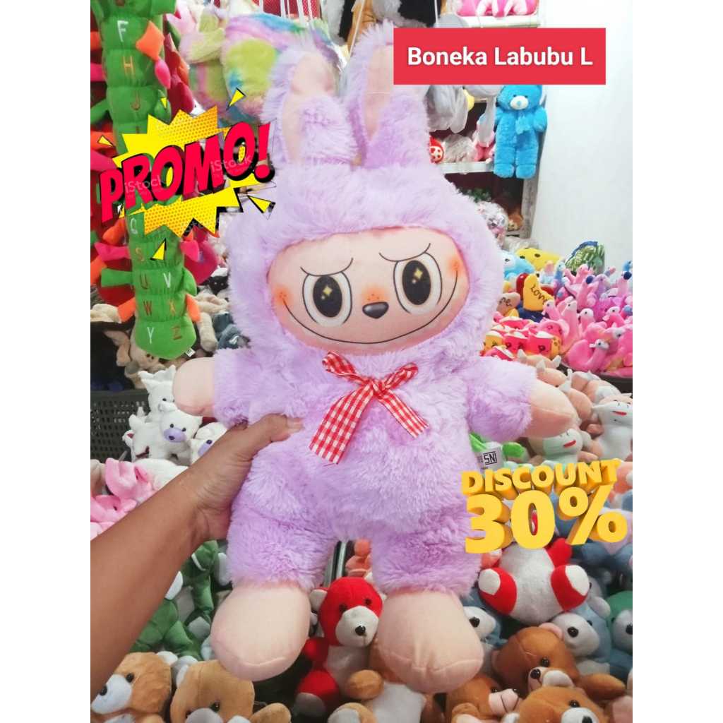 Jual Boneka Labubu Viral,size L besar 45cm murah jual ecer hrga grosir ...