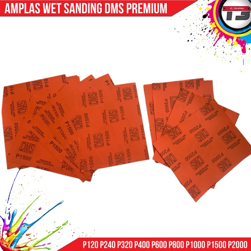 Jual amplas DMS PREMIUM wet sanding waterproof sheet PREMIUM ceramic ...