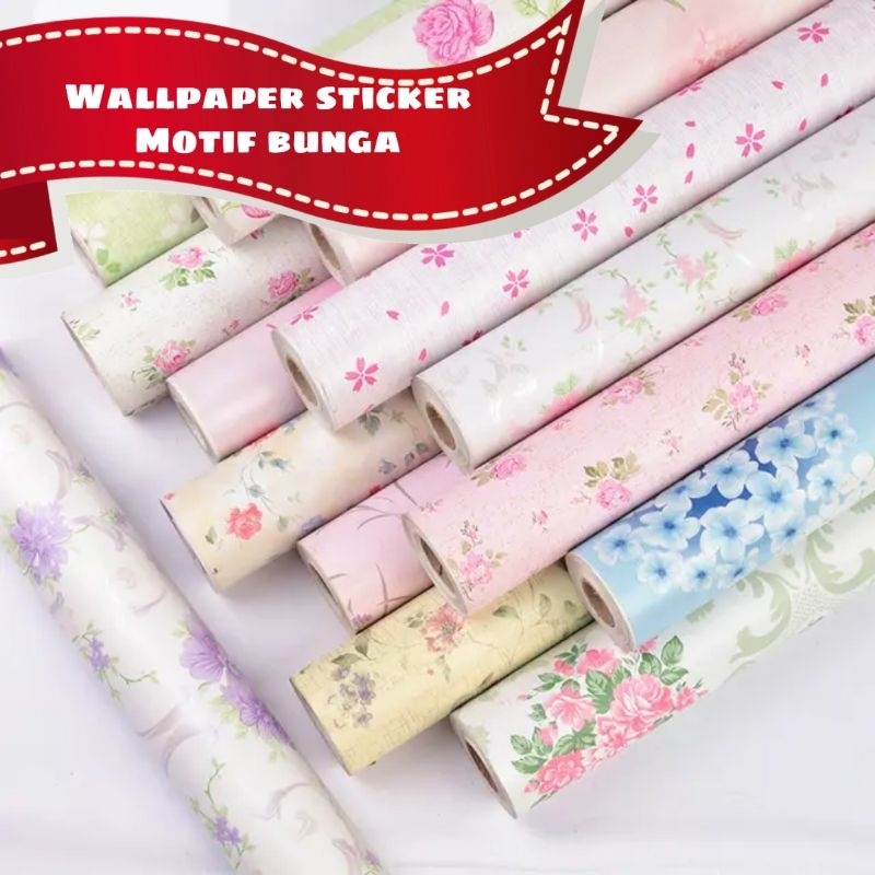 Jual WALLPAPER MOTIF BUNGA 1 ROOM88 BUNGA COKLAT KLASIK PEKANBARU ...