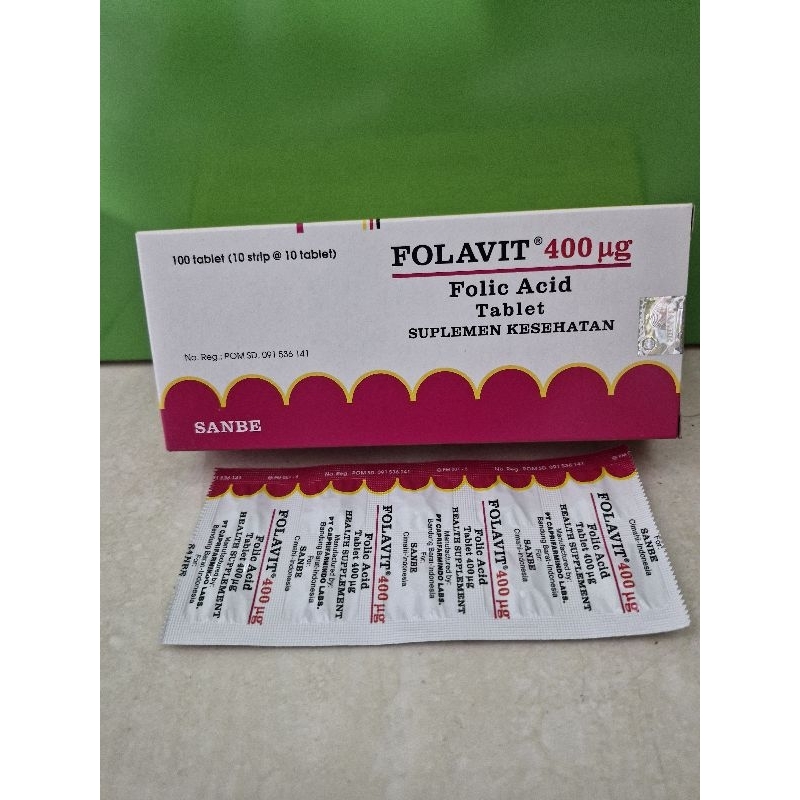 Jual FOLAVIT 400 MCG STRIP ISI 10 TABLET - ASAM FOLAT UNTUK BUMIL ...