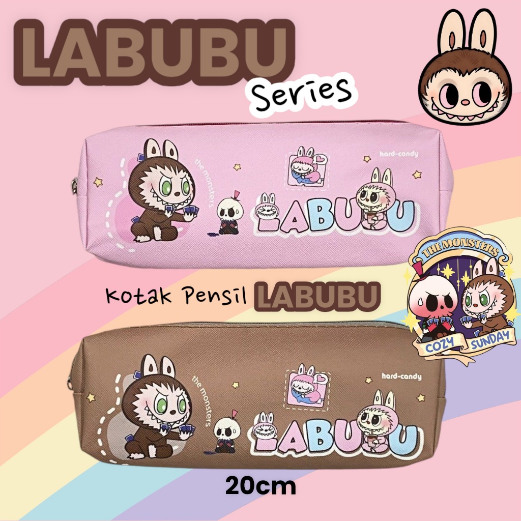 Jual KP08 Tempat Pensil Gambar Labubu Lucu Gambar boneka kartun ...