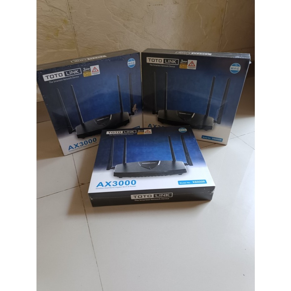 Jual Router Totolink Ax3000 Dual Band Gigabit WiFi 6 Router X6000R ...
