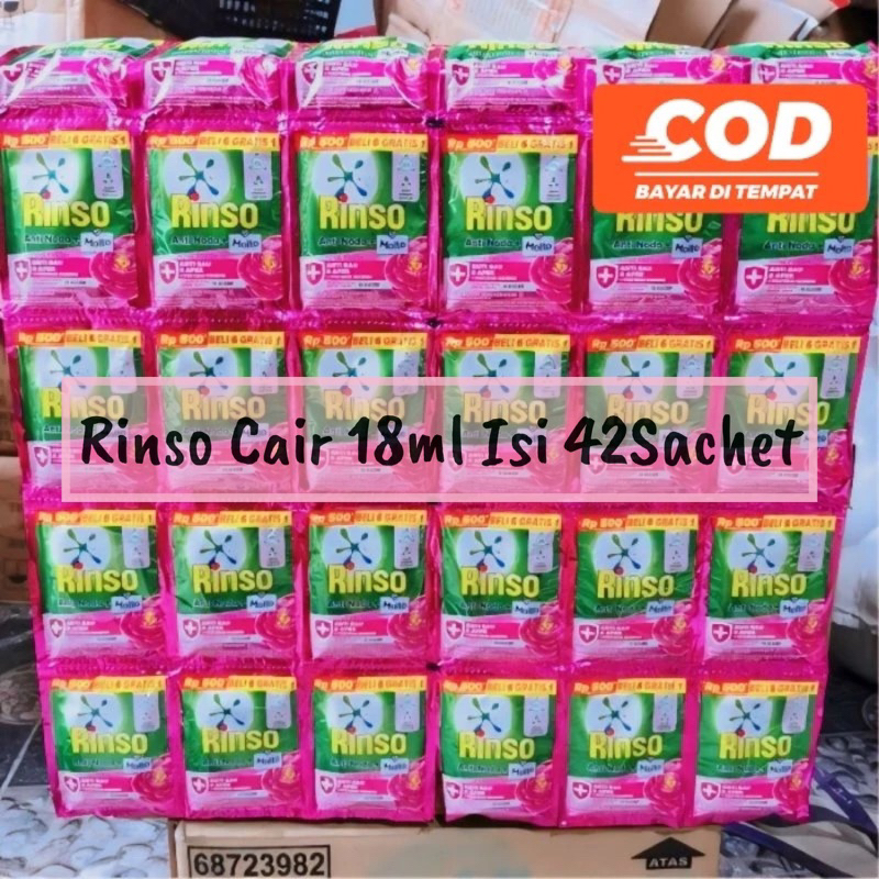 Jual Rinso Cair Liquid Molto Isi 42pcs 18ml | Shopee Indonesia