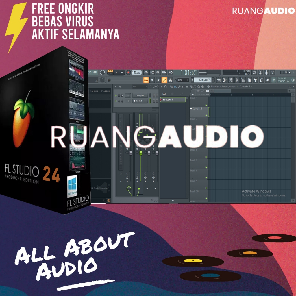 Jual FL Studio Producer Edition v24.2.2 + Flex Pack All Plugins Edition - 2024 ( Full Activated ...