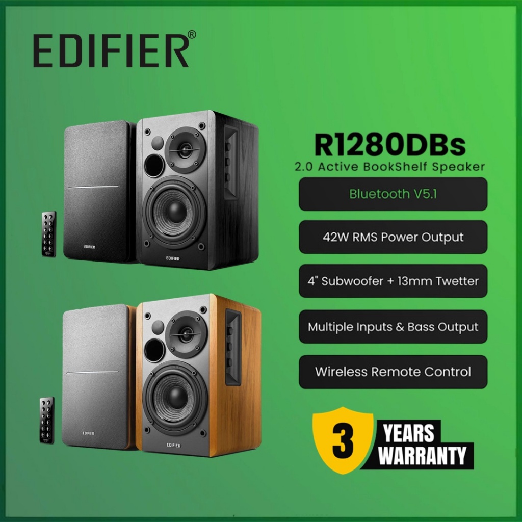 Jual Edifier R1280DBs R1280 R 1280 DBS R 1280DBS R 2.0 Active Bookshelf Speaker | Shopee Indonesia