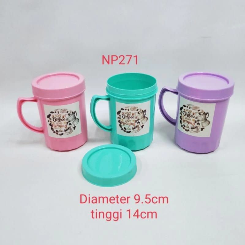 Jual Mug Plastik Tutup NP | Shopee Indonesia