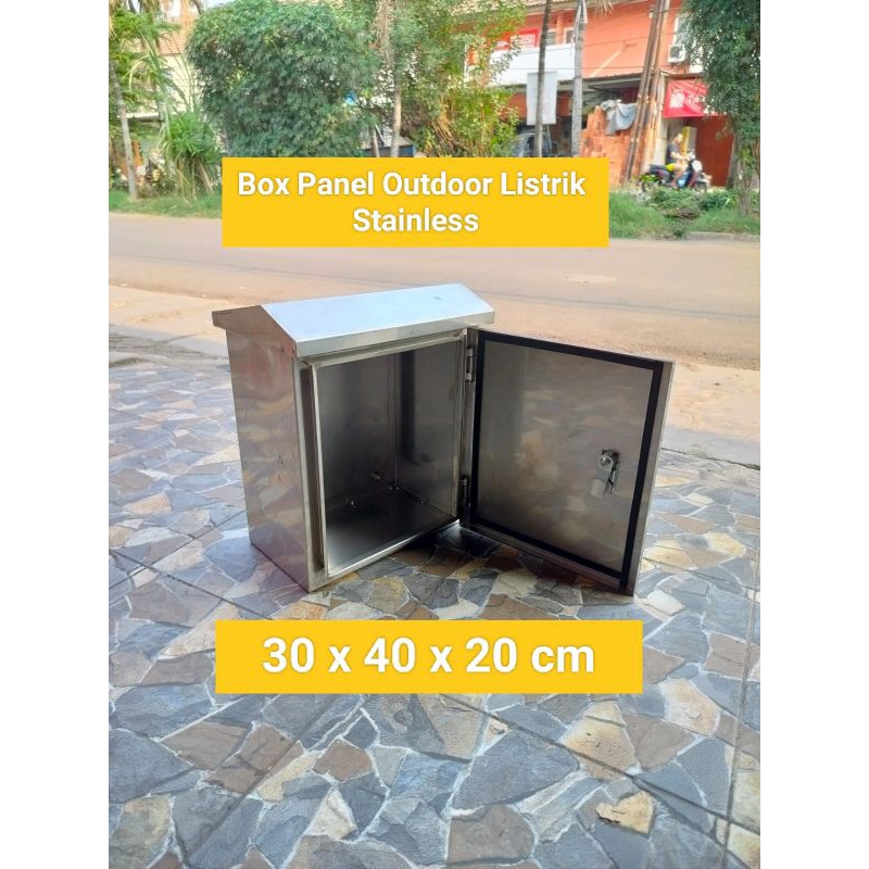 Jual Box Panel Outdoor Stainless buat Listrik ukuran 30 x 40 x 20 cm ...