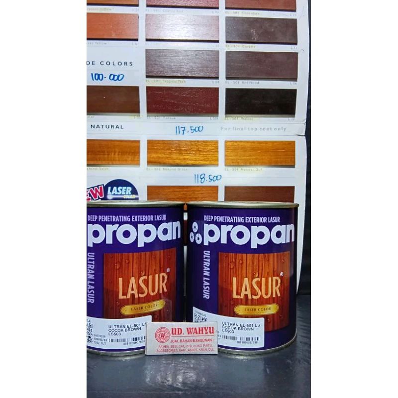 Jual POLITUR KAYU PROPAN ULTRAN LASUR COCOA BROWN 1LITER LASER COLOUR ...