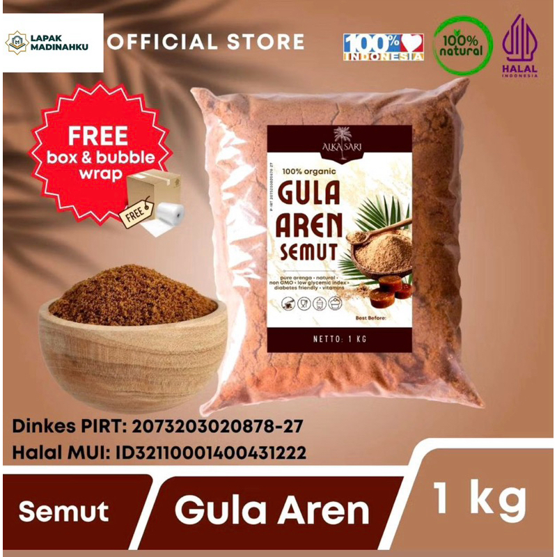 Jual {Free Sendok Kayu} Gula Aren Semut / Nira Aren Bubuk Organik Alka ...