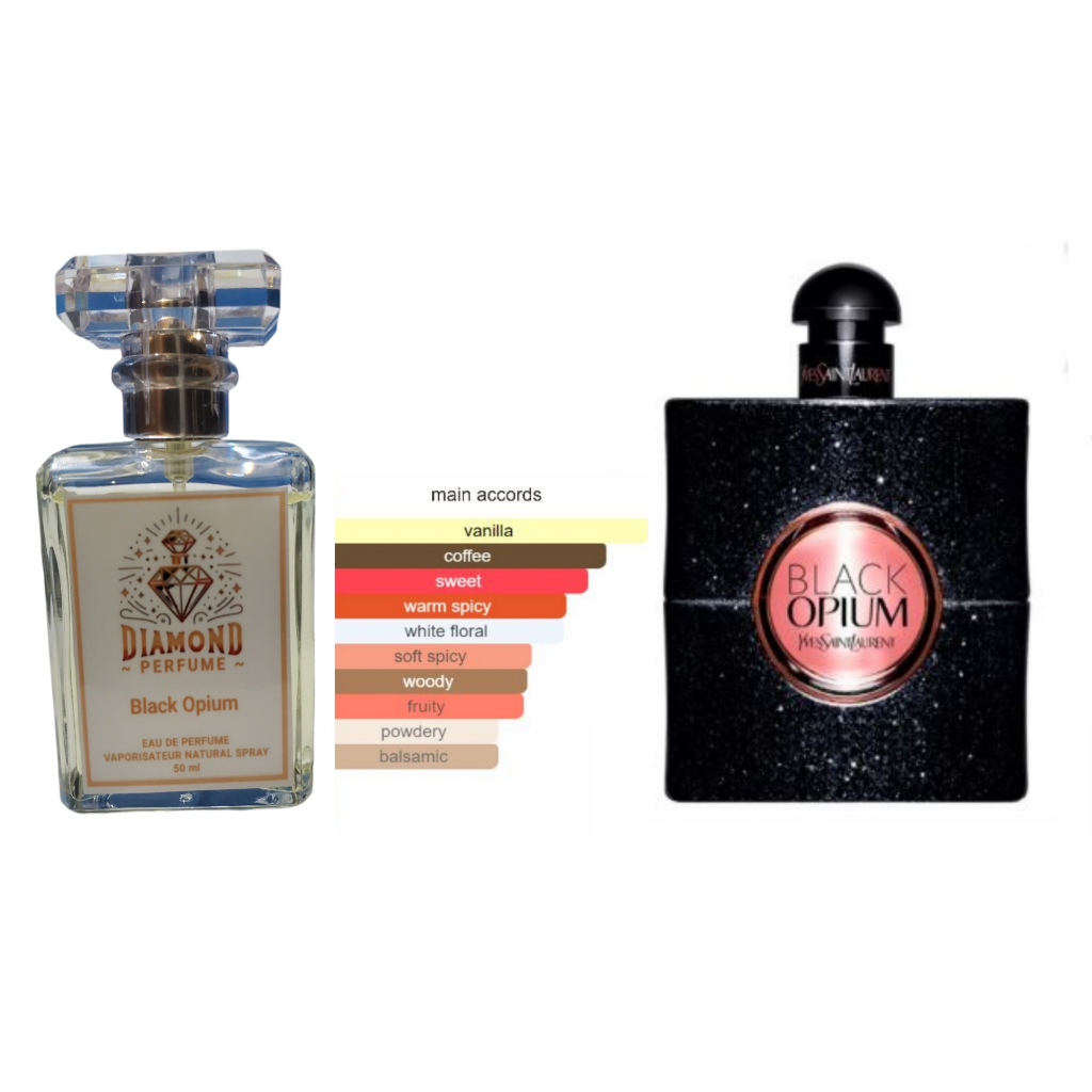 Jual Diamond Perfume Black Opium 10 ml Extrait De Parfume/30 ml Eau De ...