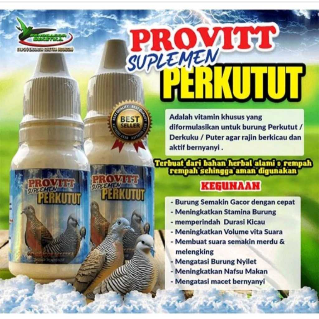 Jual PROVITT SUPLEMEN PERKUTUT VITAMIN PROVIT PENGGACOR PERKUTUT ...
