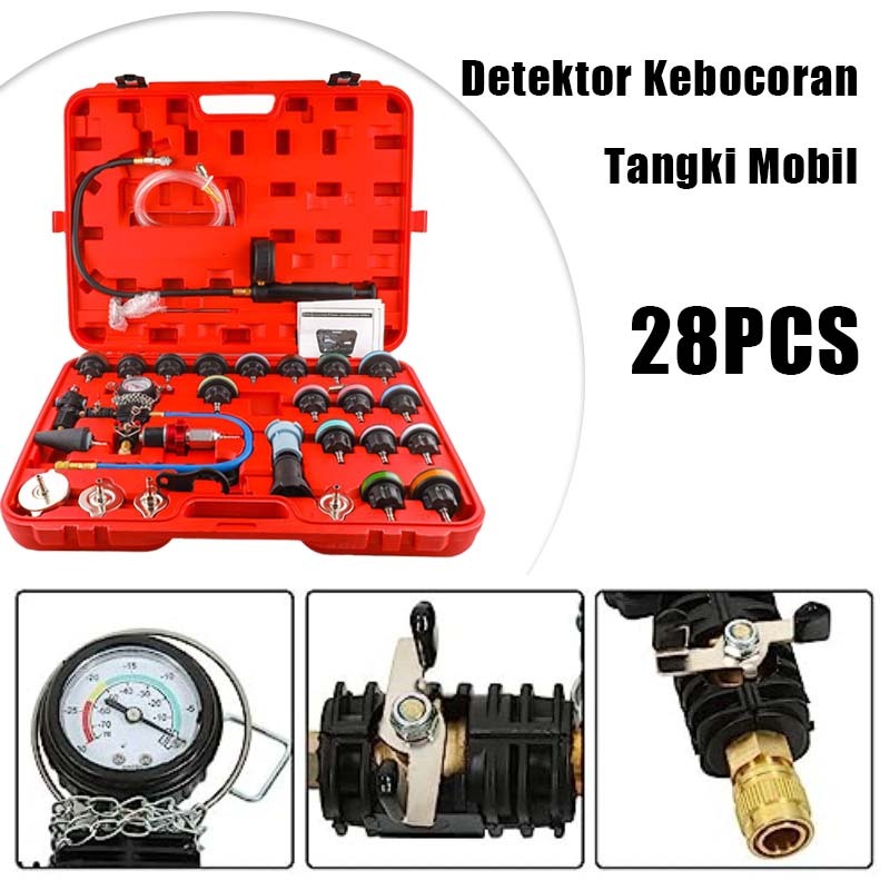 Jual 28pcs Radiator Pressure Tester Kit Detektor Kebocoran Tangki ...