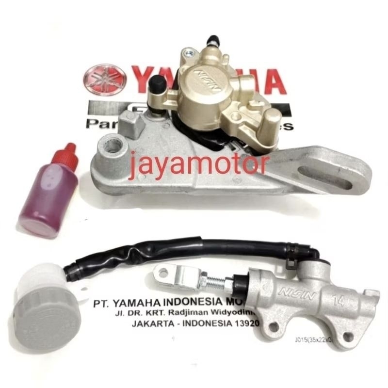 Jual master rem belakang+kaliper belakang Assy Yamaha Jupiter MX new 135 ORI nisin free minyak ...