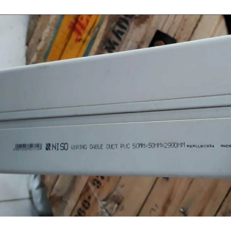 Jual Kabel Duct 50 x 50 mm Niso Putih 50x50 mm Panjang 2.9 meter ...