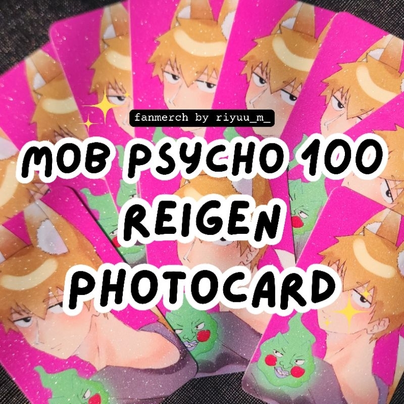 Jual Mob Psycho 100 MP100 Reigen Glitter Photocard by riyuu_m_ | Shopee ...