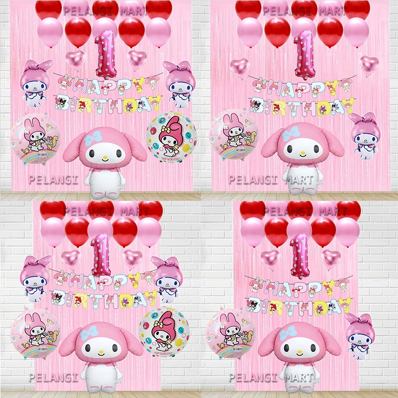 Jual Paket Dekorasi Ulang Tahun My Melody Kuromi Paket Ulang Tahun My
