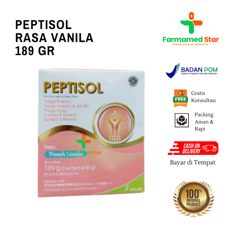 Jual PEPTISOL RASA VANILA 189GR | Shopee Indonesia